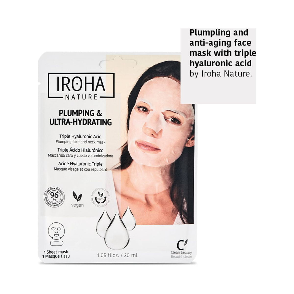 Iroha Nature, Anti-Aging Skin Care Mask (1 Piece) - Walmart.com