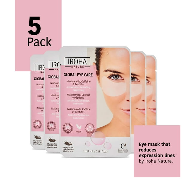 Iroha Nature - Eye Mask, Reduces Wrinkles, Baggy Eyes and Puffiness ...