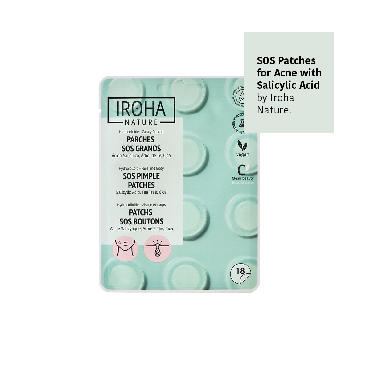Iroha Nature, Salicylic Acid Blackhead Patches (18 pieces) - Walmart.com
