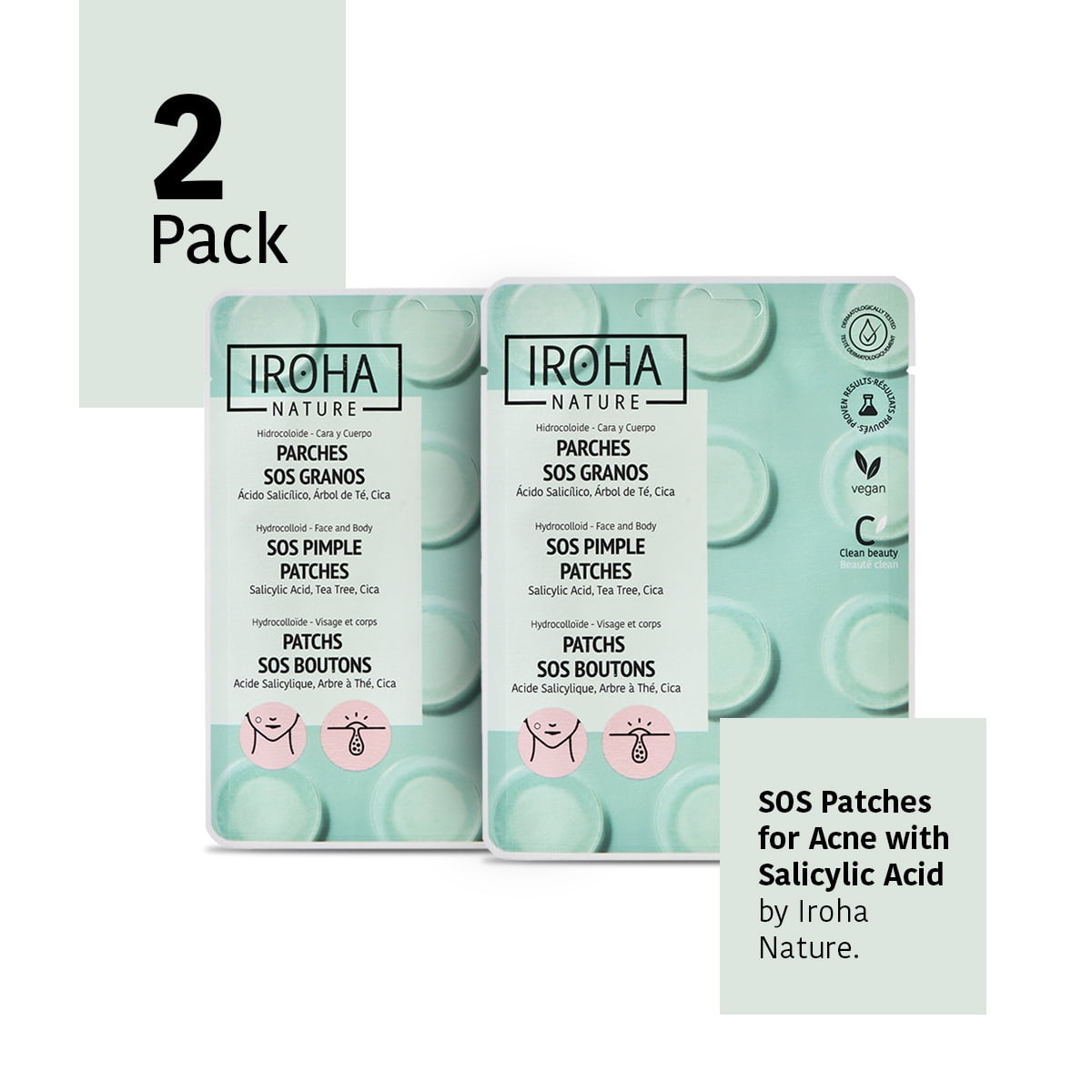 Iroha Nature, Salicylic Acid Blackhead Patches for All Skin Types (36 ...