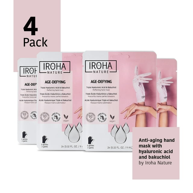 Iroha Nature, Treatment Anti-Aging Hand Mask with Hyaluronic Acid and ...