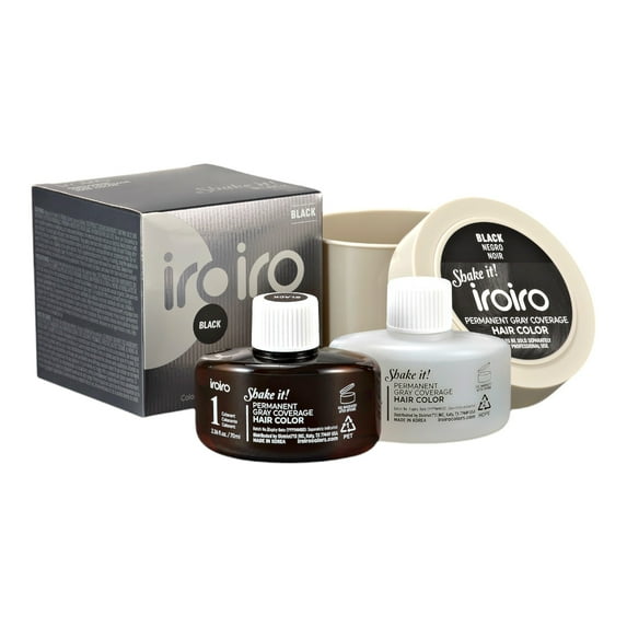 Iroiro Black Permanent Gray Coverage Hair Color - Walmart.com