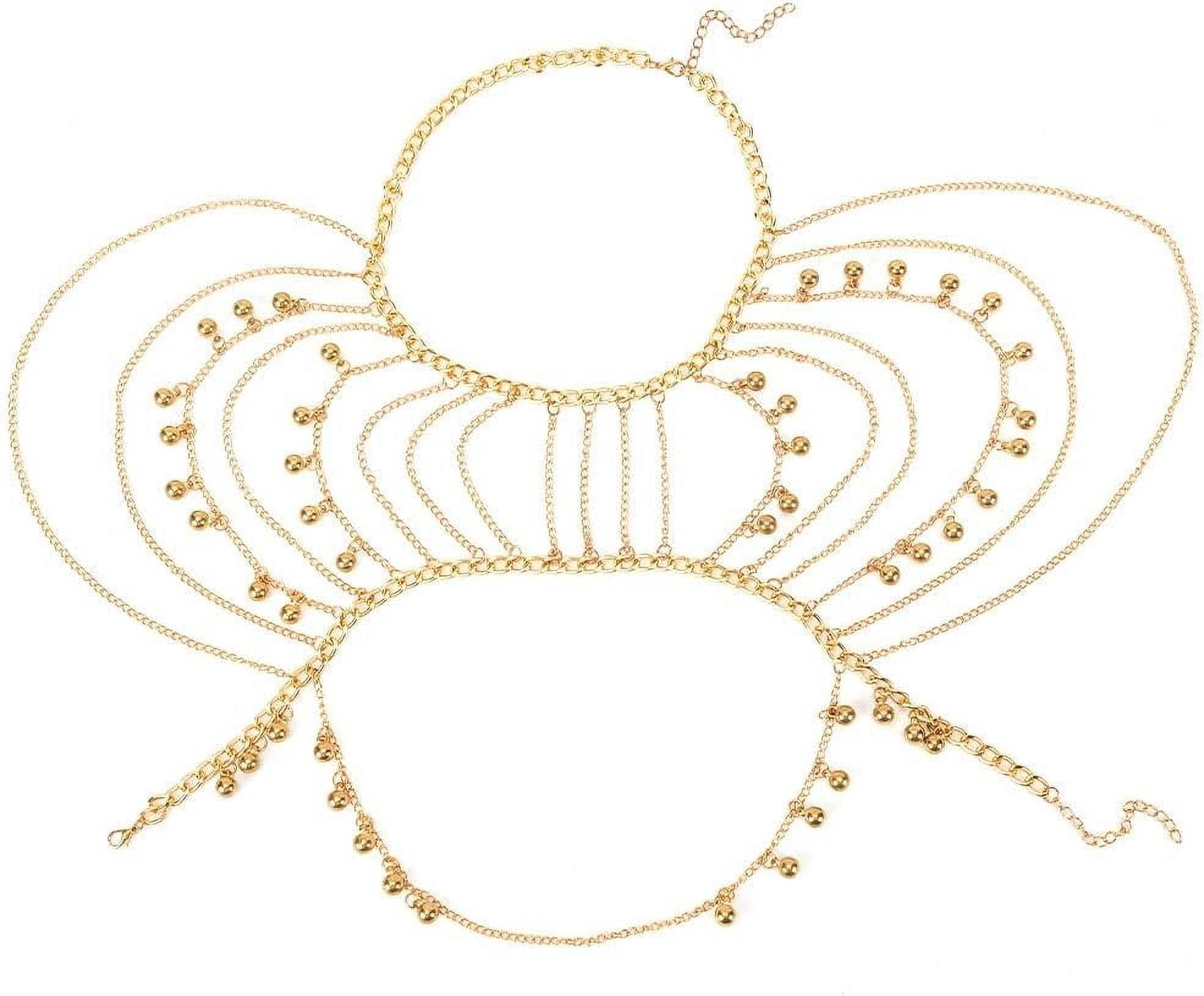 Iron 1 pc Iron Sexy Shoulder Bra Body Chain Fringe Tassels Body Jewelry ...