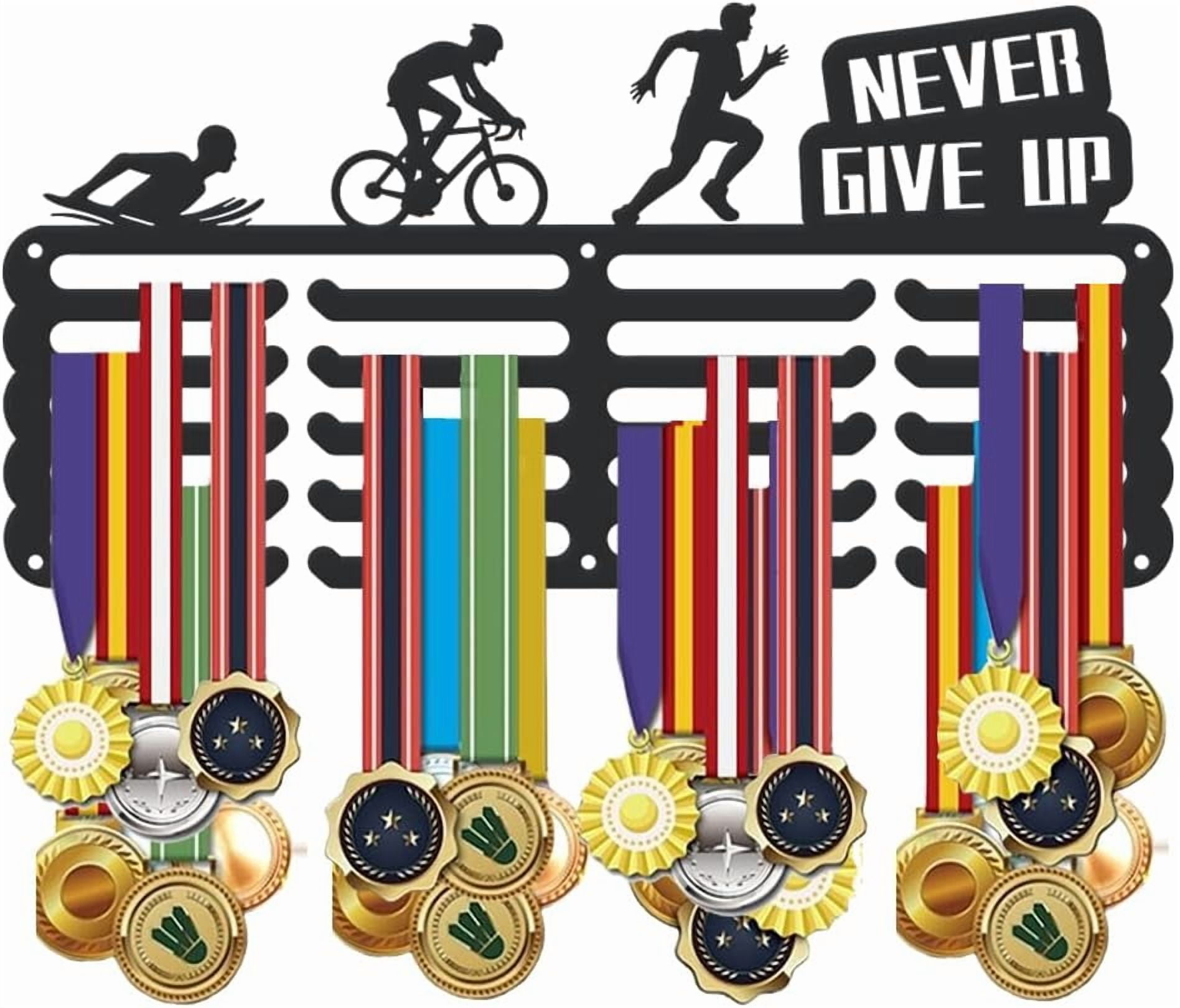 Iron 1 set Iron Medal Holder Medals Display Hanger Rack Medal Holder Frame Rectangle Sports ...