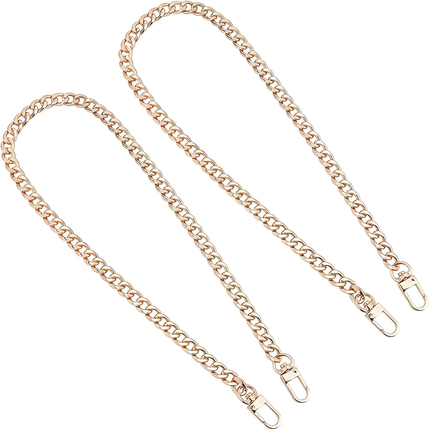 Iron 2 strand bag Strap Chains Iron Curb Link Chains with Swivel ...