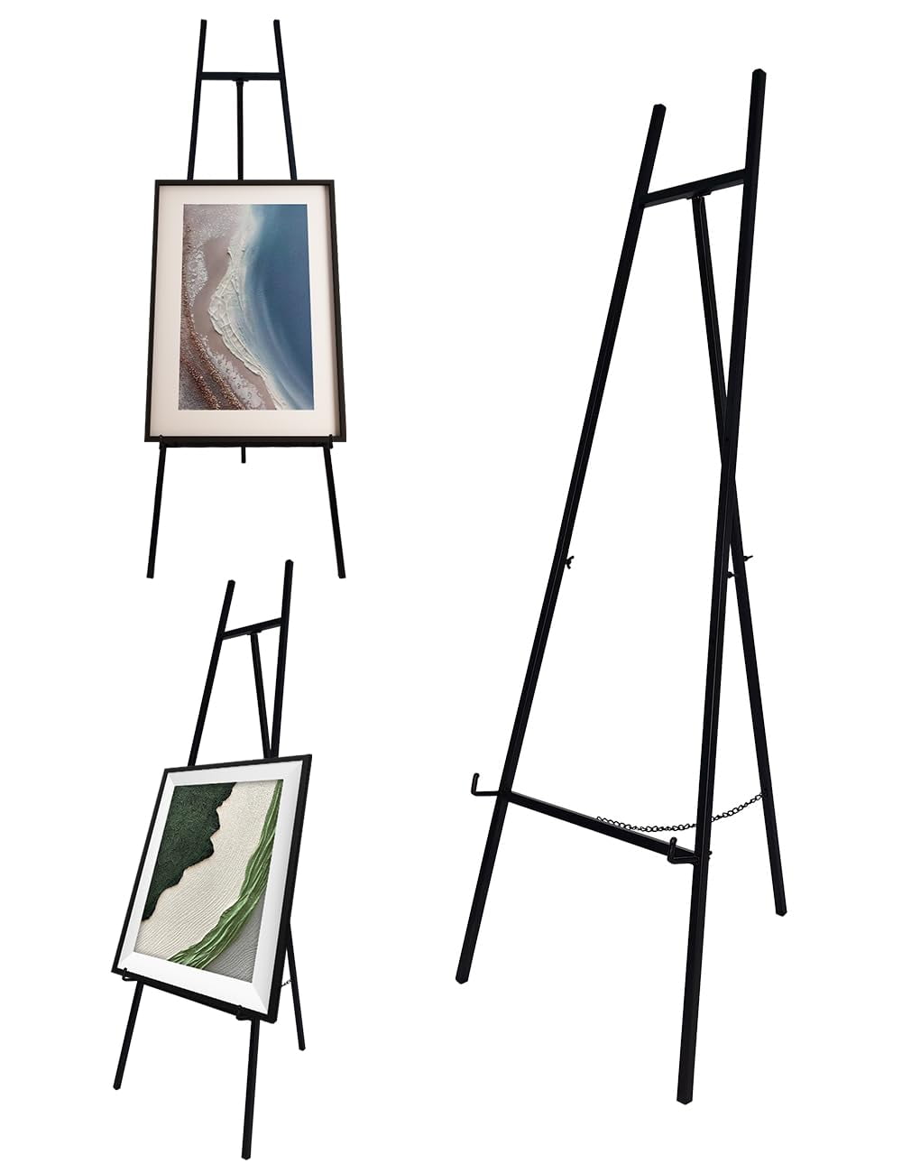 Iron Adjustable Arts & Crafts Easels,Metal Easel Stand with Chain ...