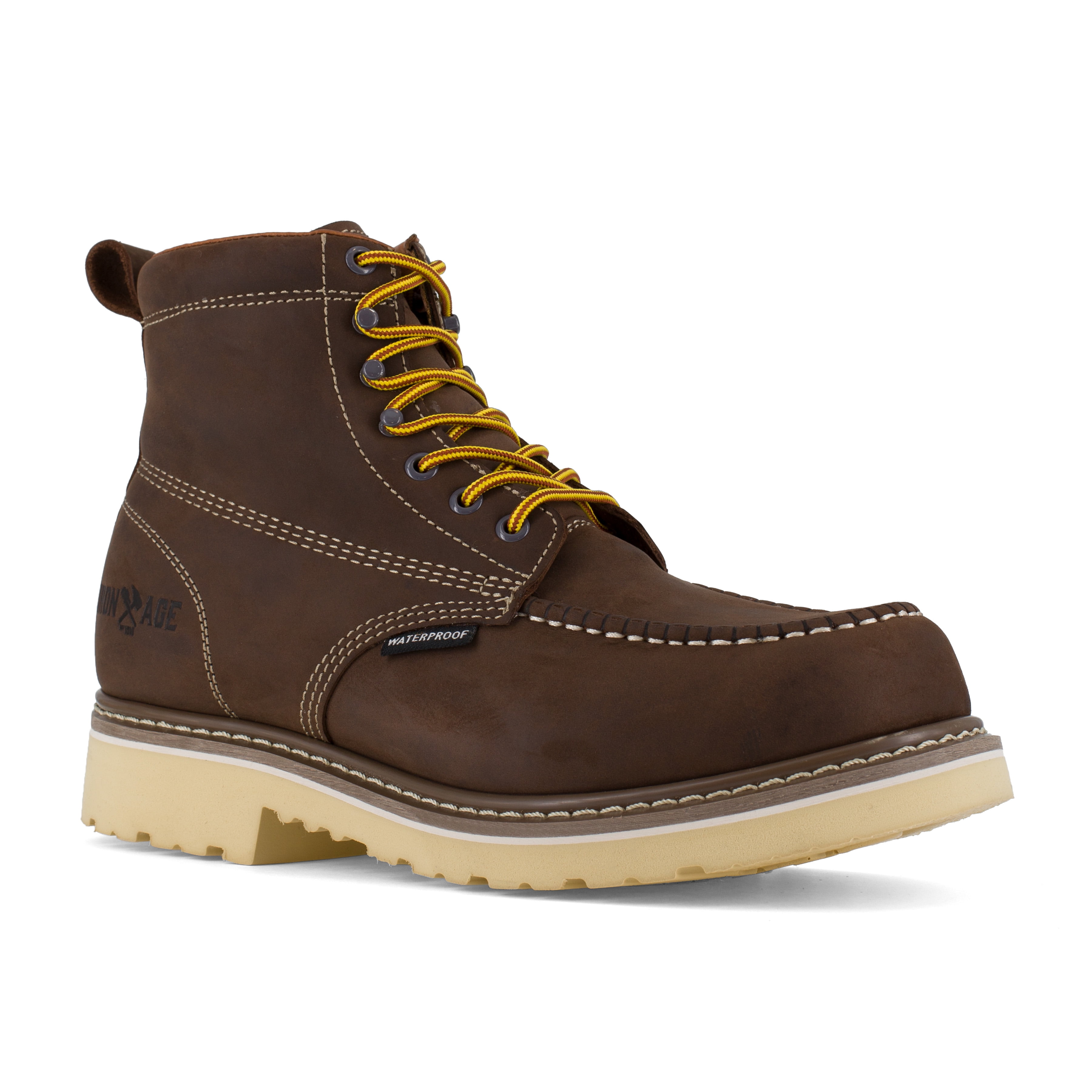 Iron Age Men's Waterproof Solidifier Soft Toe Goodyear Welt Work Boots ...