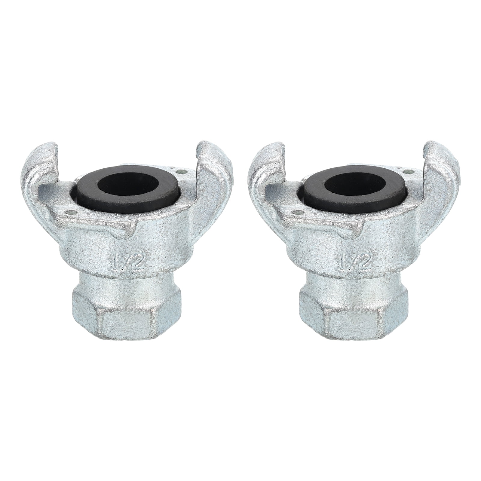 Iron Air Hose Fitting, 2Pack 1/2" NPT Female 2 Lug Chicago Fitting ...