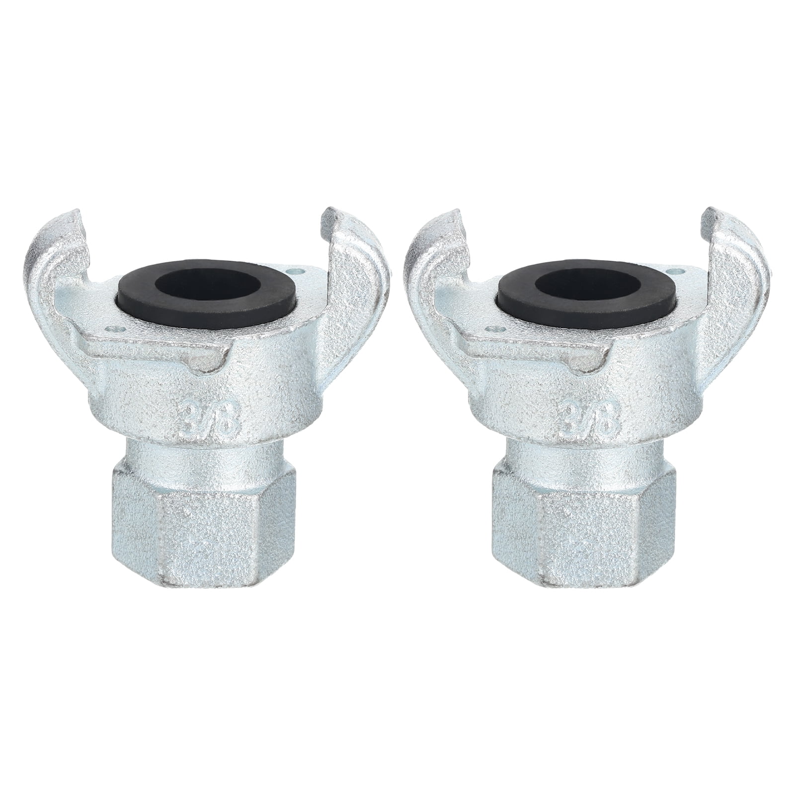 Iron Air Hose Fitting, 2Pack 3/8" NPT Female 2 Lug Chicago Fitting ...