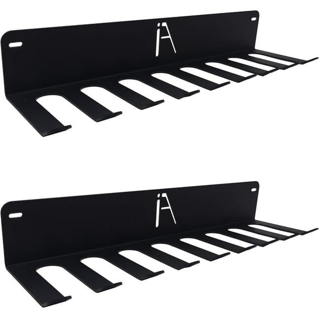 Iron American OMEGA2PK 18 in. 9 Prong Omega Gym Wall Storage Rack, Pack ...