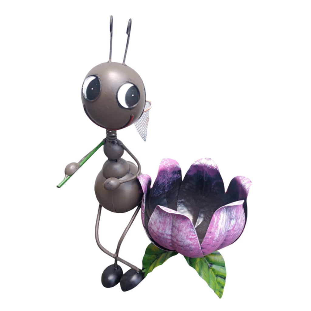 Iron Ants Statue Flowerpot For Courtyards Patios Sculpture With Water ...