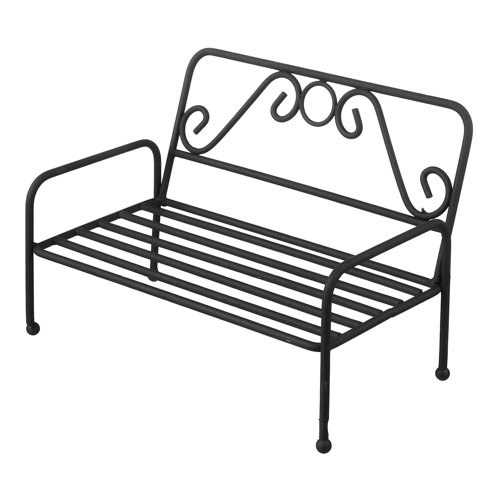 Iron Armchair Lumbar Handle Camp Relief Decoration Support Black ...