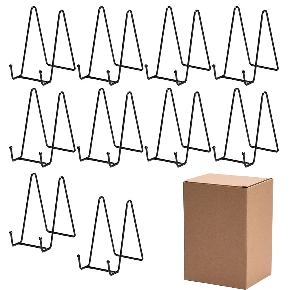 Iron Art Display Stand Storage Rack Metal Easel Plate Shelf Holder For ...