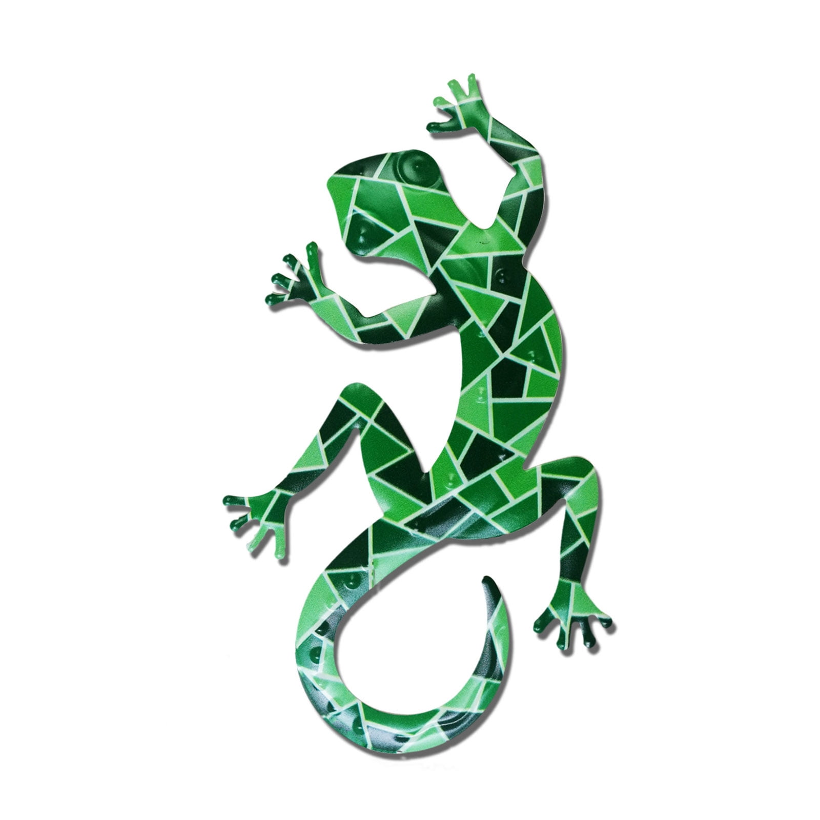 Iron Art Gecko Ornaments Metal Lizard Art Hanging Sculpture for Indoor ...
