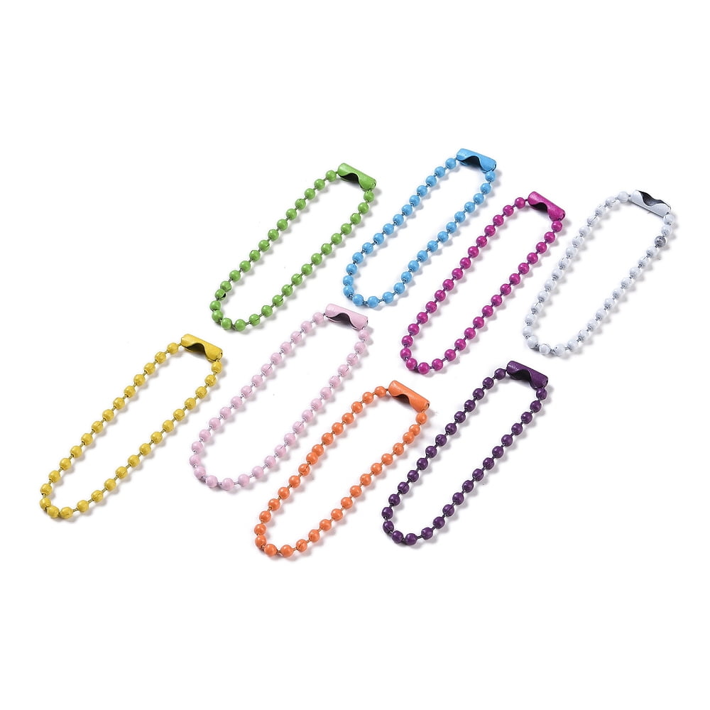 Iron Ball Tag Chains for Price Tag Mixed Color 11.8x0.2cm - Walmart.com