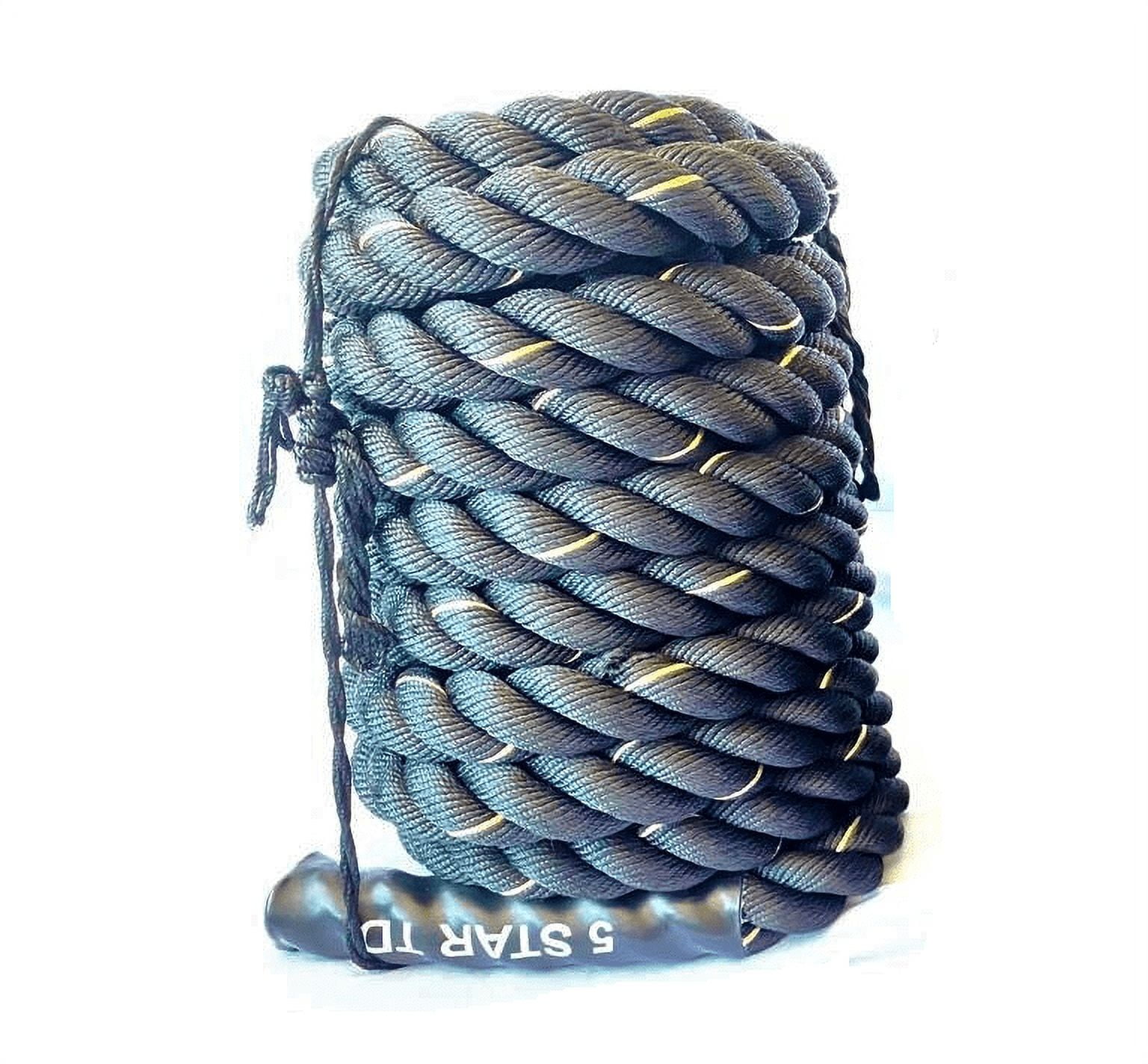 Iron Bar 30ft Heavy Duty Battle Rope for Home Gym, Cross-Training ...