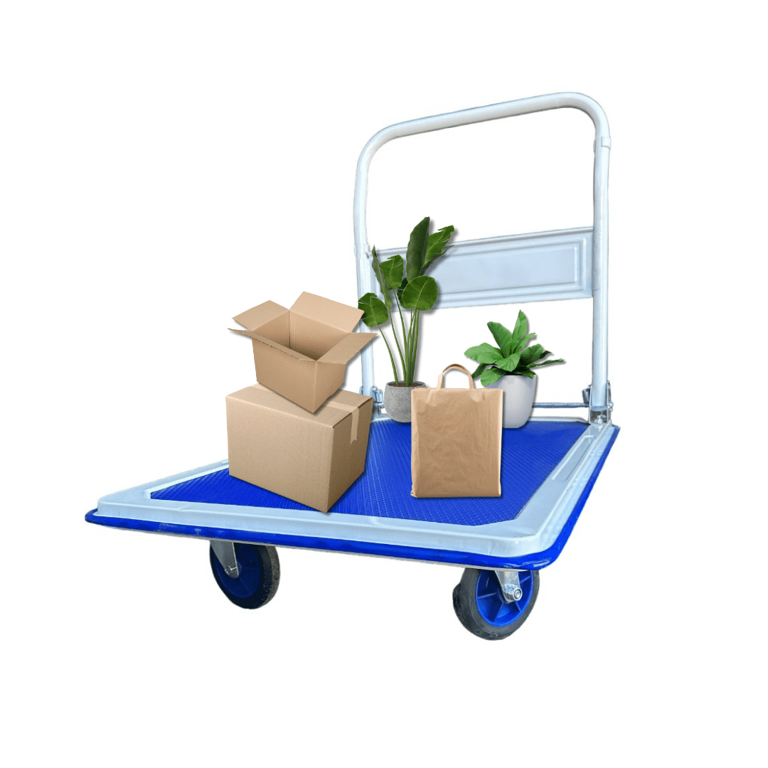 Iron Bar Collapsible Push Cart Platform with 600lbs Load Capacity for ...