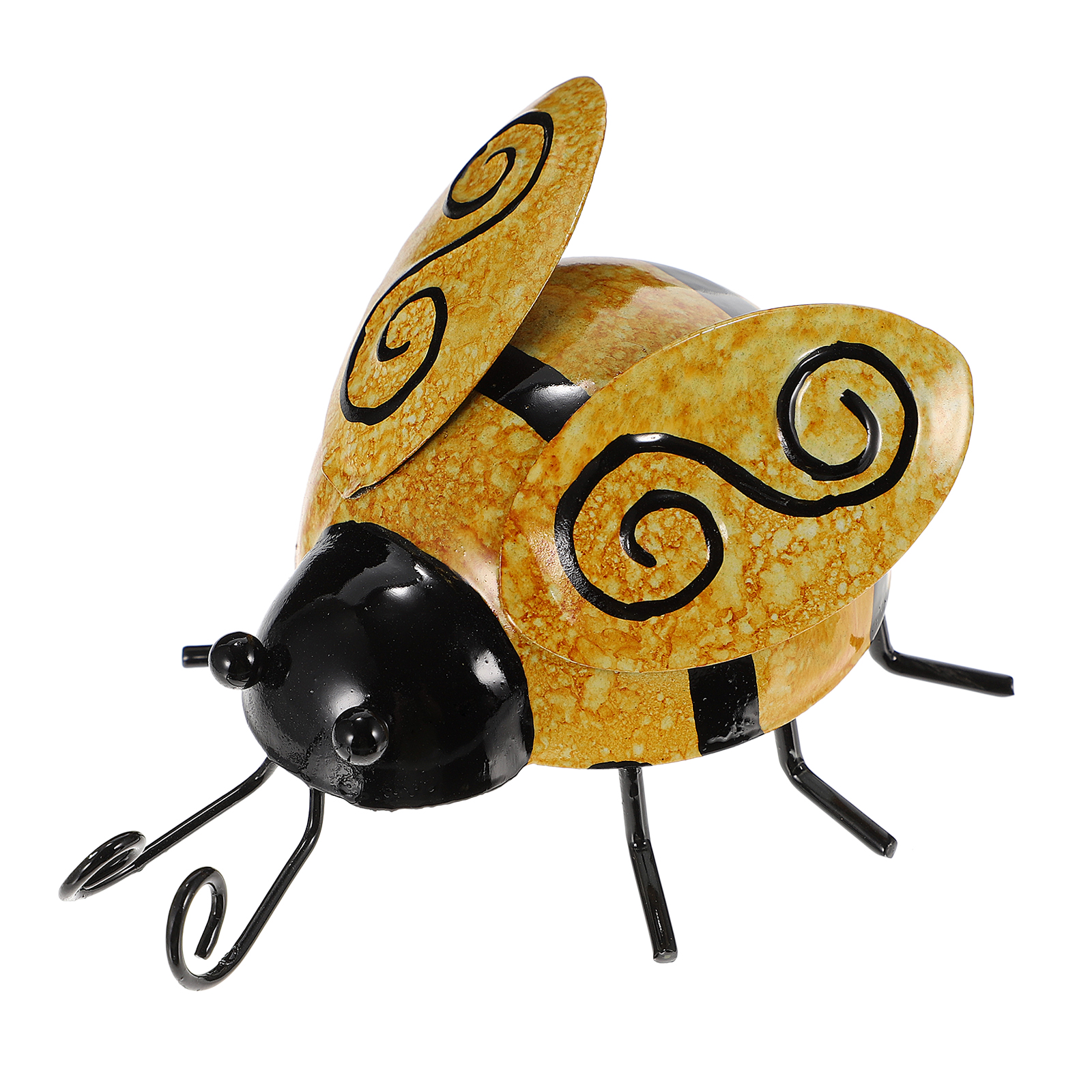 Iron Beetle Wall Hanging Animal Plant Decor Art Pendant Sculpture Metal ...