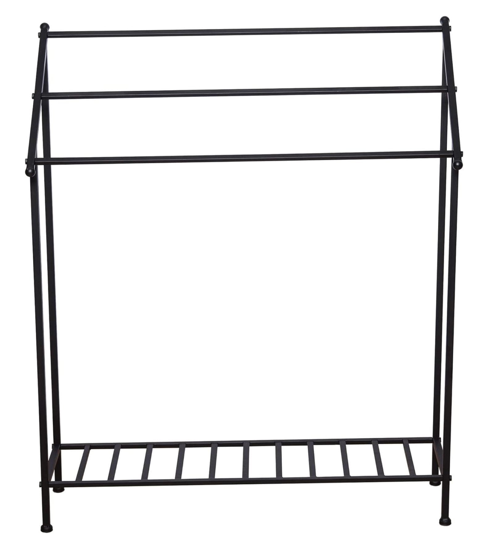 Iron Blanket/Quilt Rack Storage Organizer 30 x36 inches Black - Walmart.com