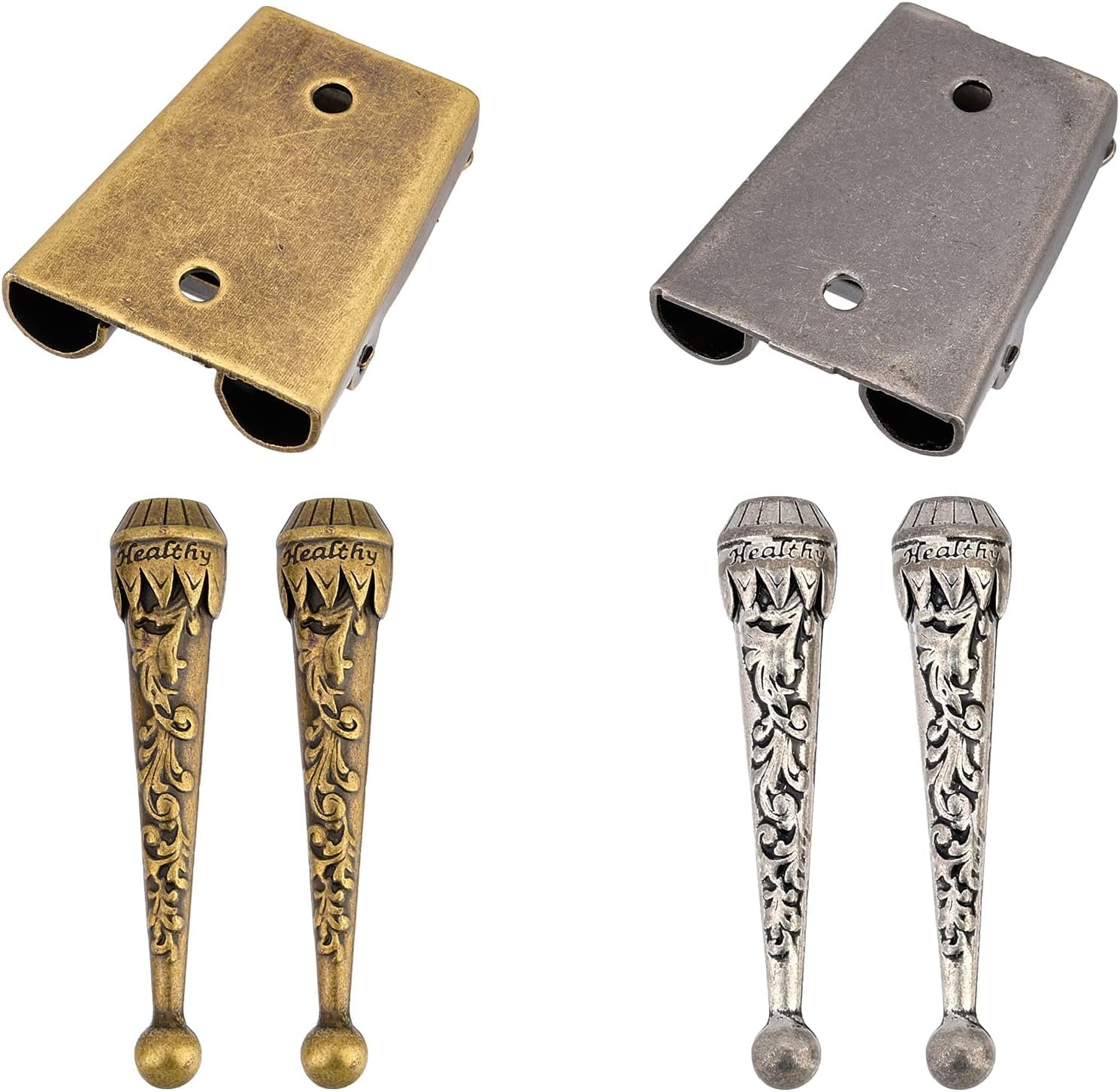 Iron Bolo Tie Parts Kit 2Pcs Bolo Tie Tips Replacement End Caps Bolo ...