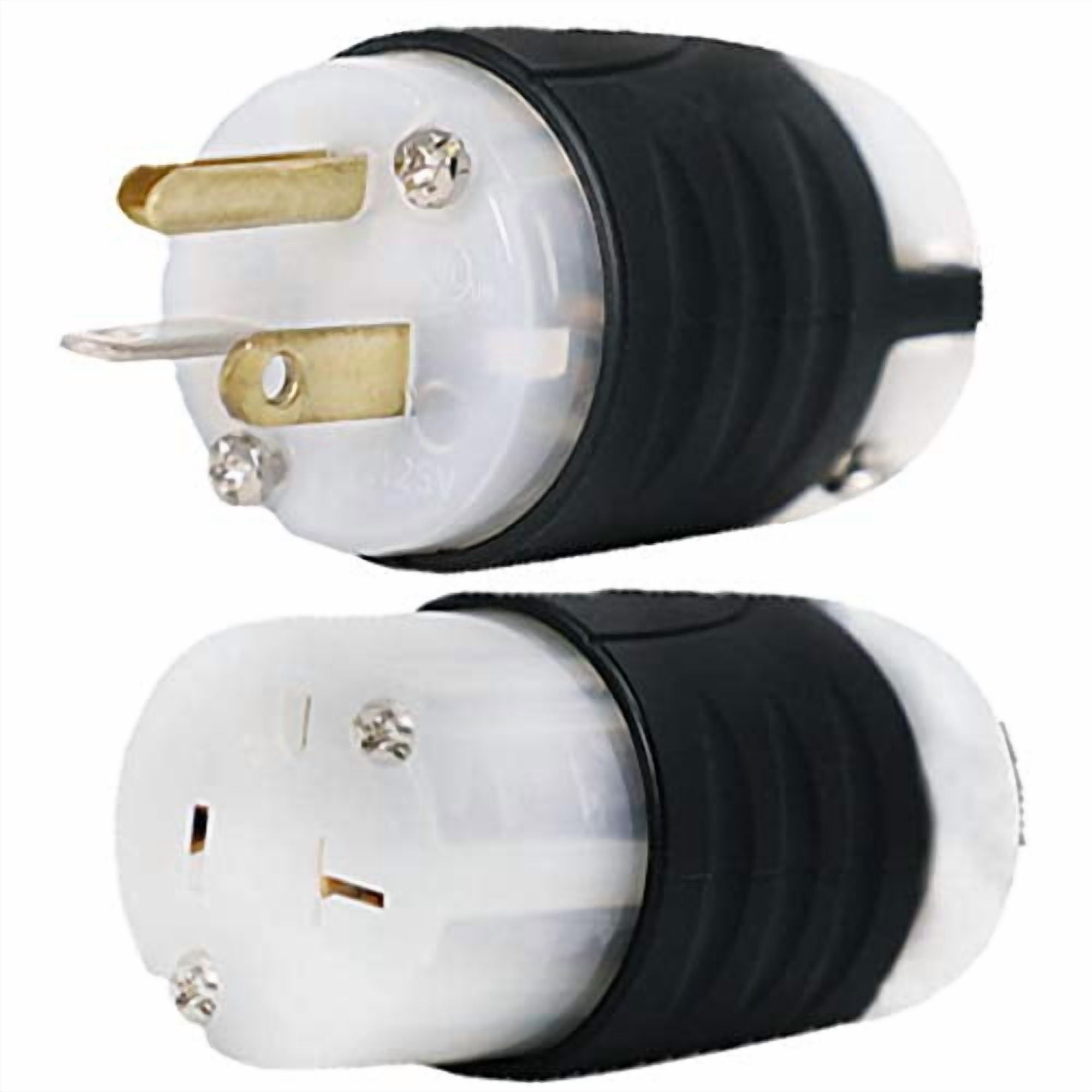Iron Box NEMA 5-20 Plug and Connector Set for 20A, 125V, UL Listed, IBX ...