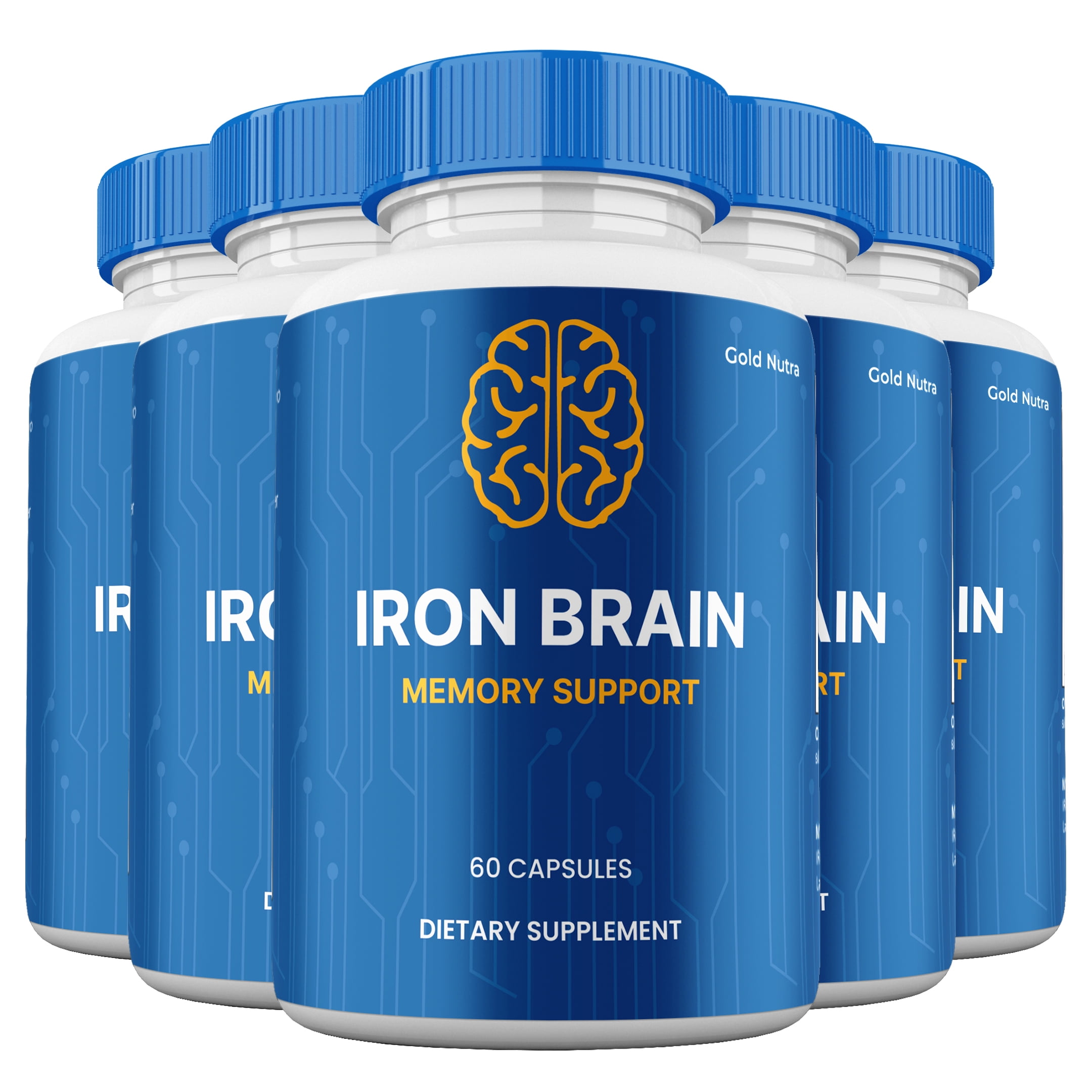Iron Brain Capsules, Maximum Strength Pills Cognitive and Brain ...