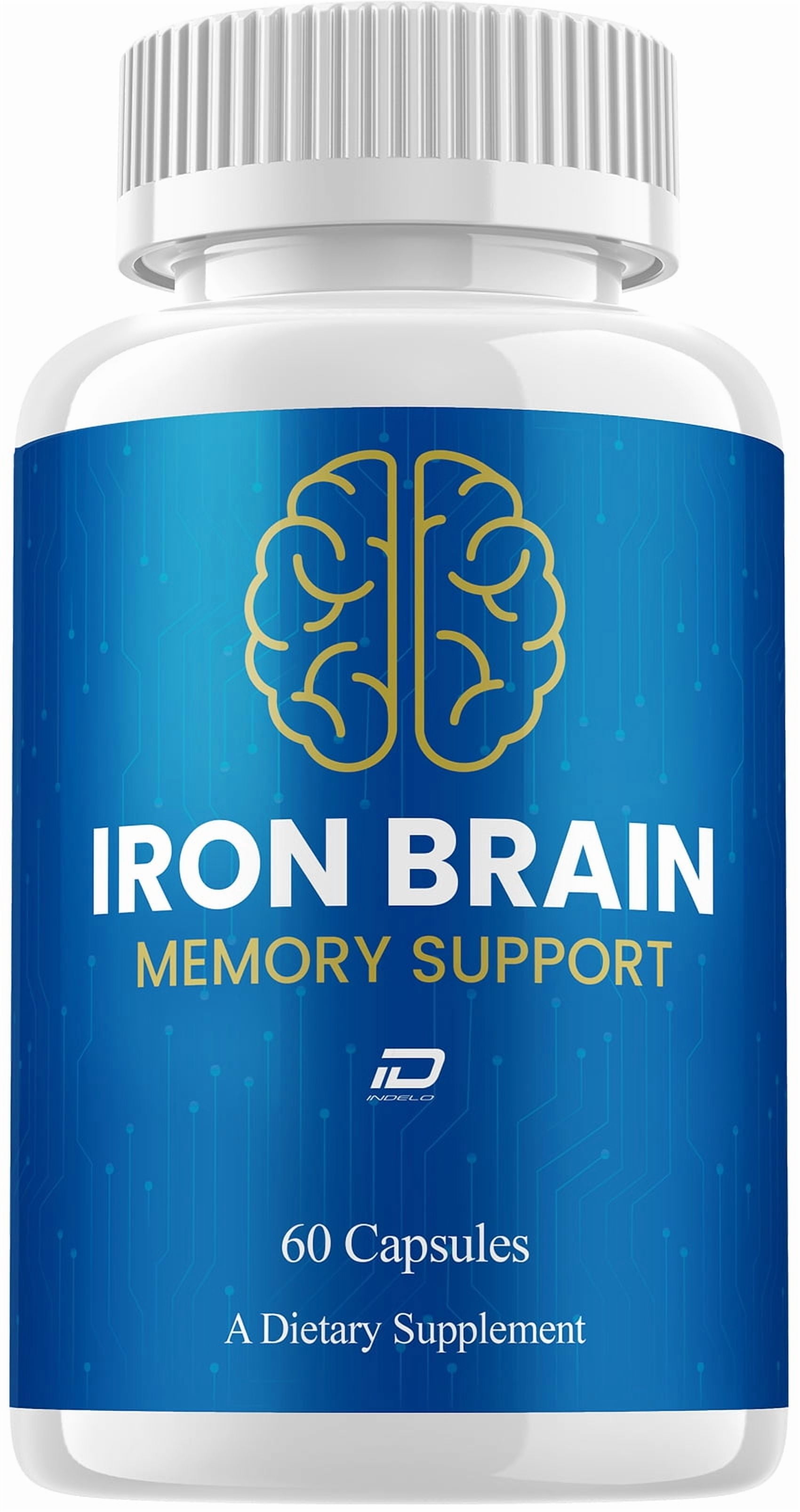 Iron Brain Supplement Capsules – IronBrain Natural Blend Memory Focus ...