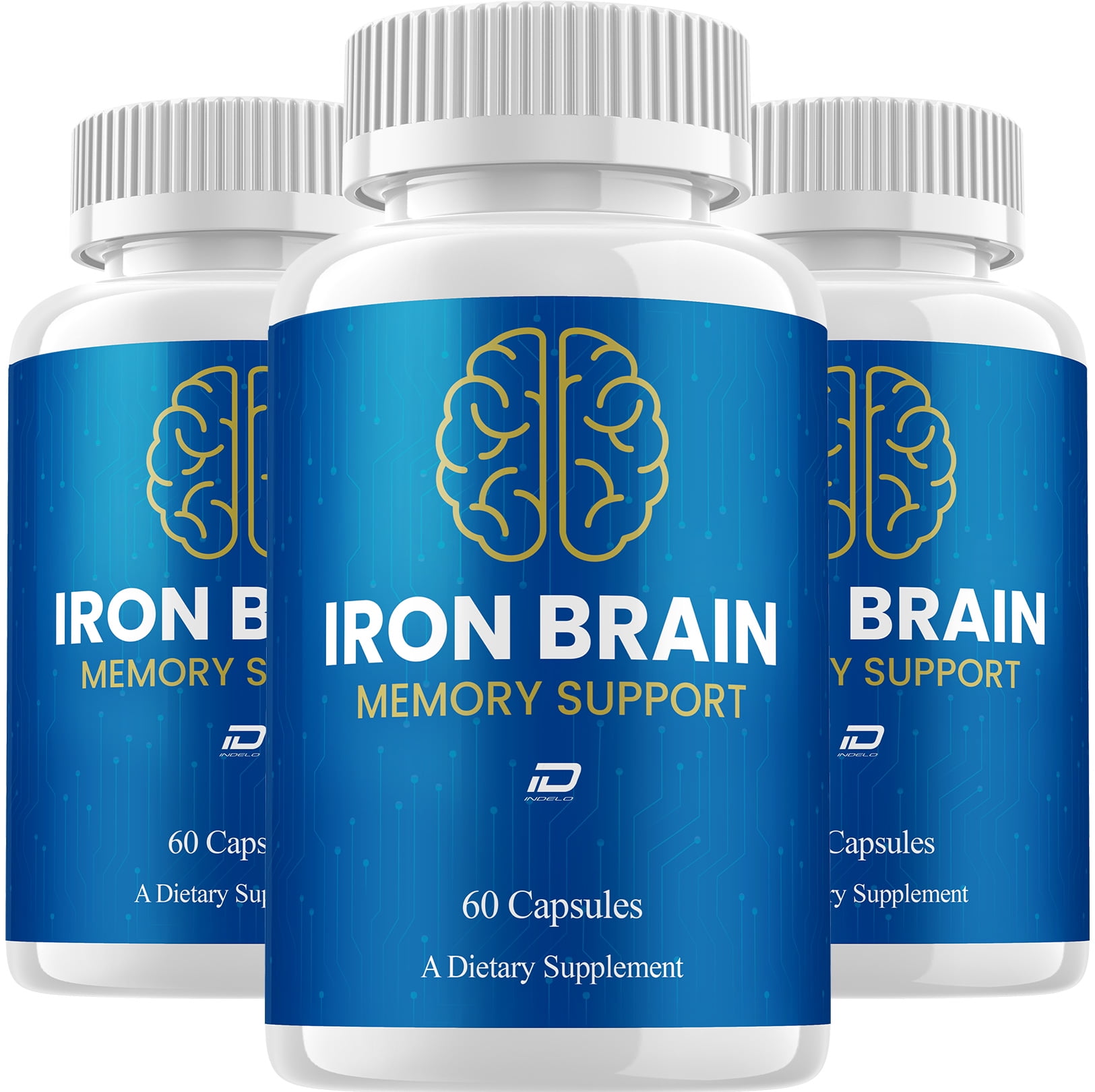 Iron Brain Supplement Capsules – IronBrain Natural Blend Memory Focus ...