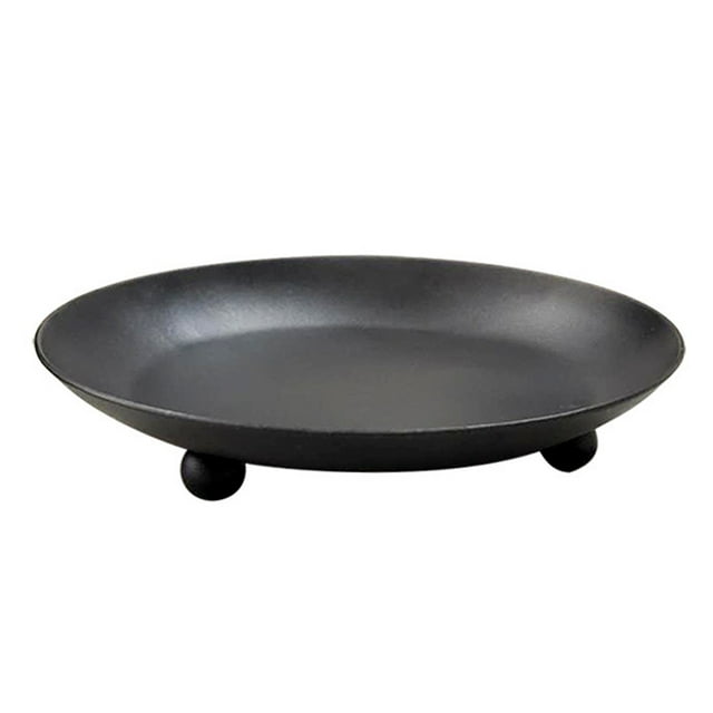 Walmart Iron Candle Plate Centerpiece, Decorative Metal Stand & Scented ...