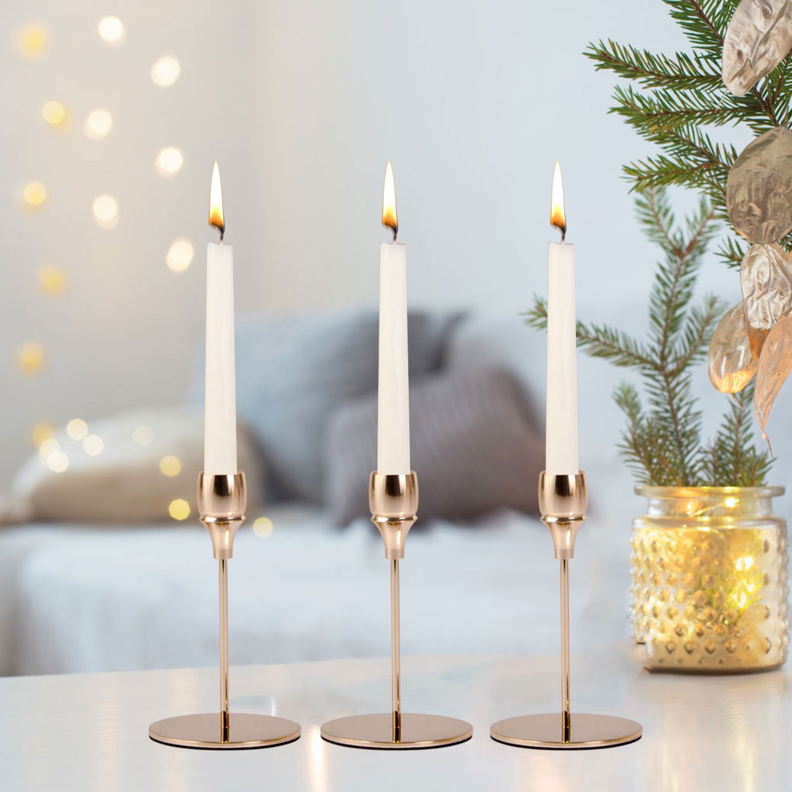 Iron Candlestick Holders - Candle Holders Candlestick Thicker Metal ...