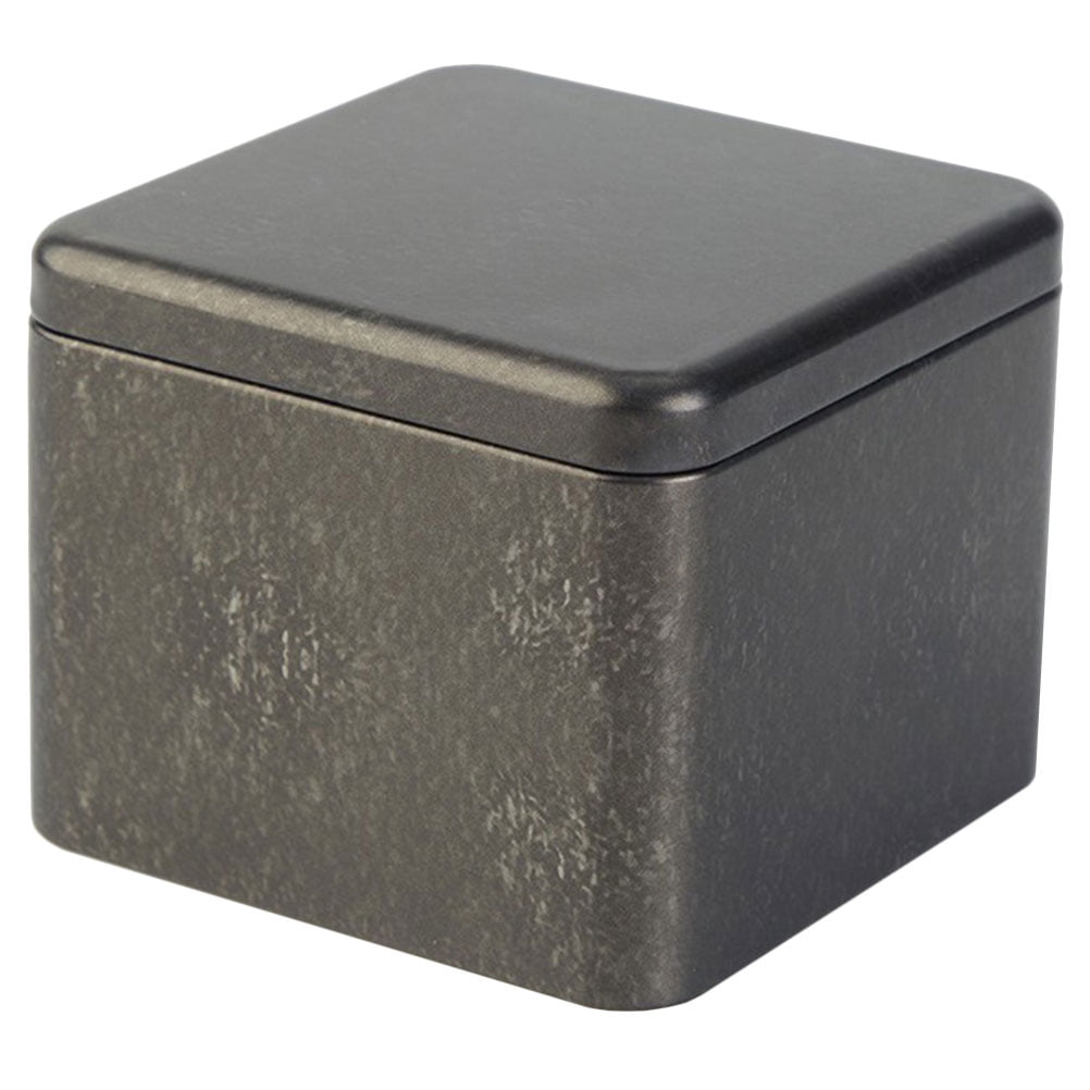 Iron Cans Portable Tea Jar Storage Jars Jewlery Case Pu'er Black Metal ...