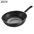 Iron Ceramic Nonstick Frying Pan With Lid for Family Cooking, Nonstick ...