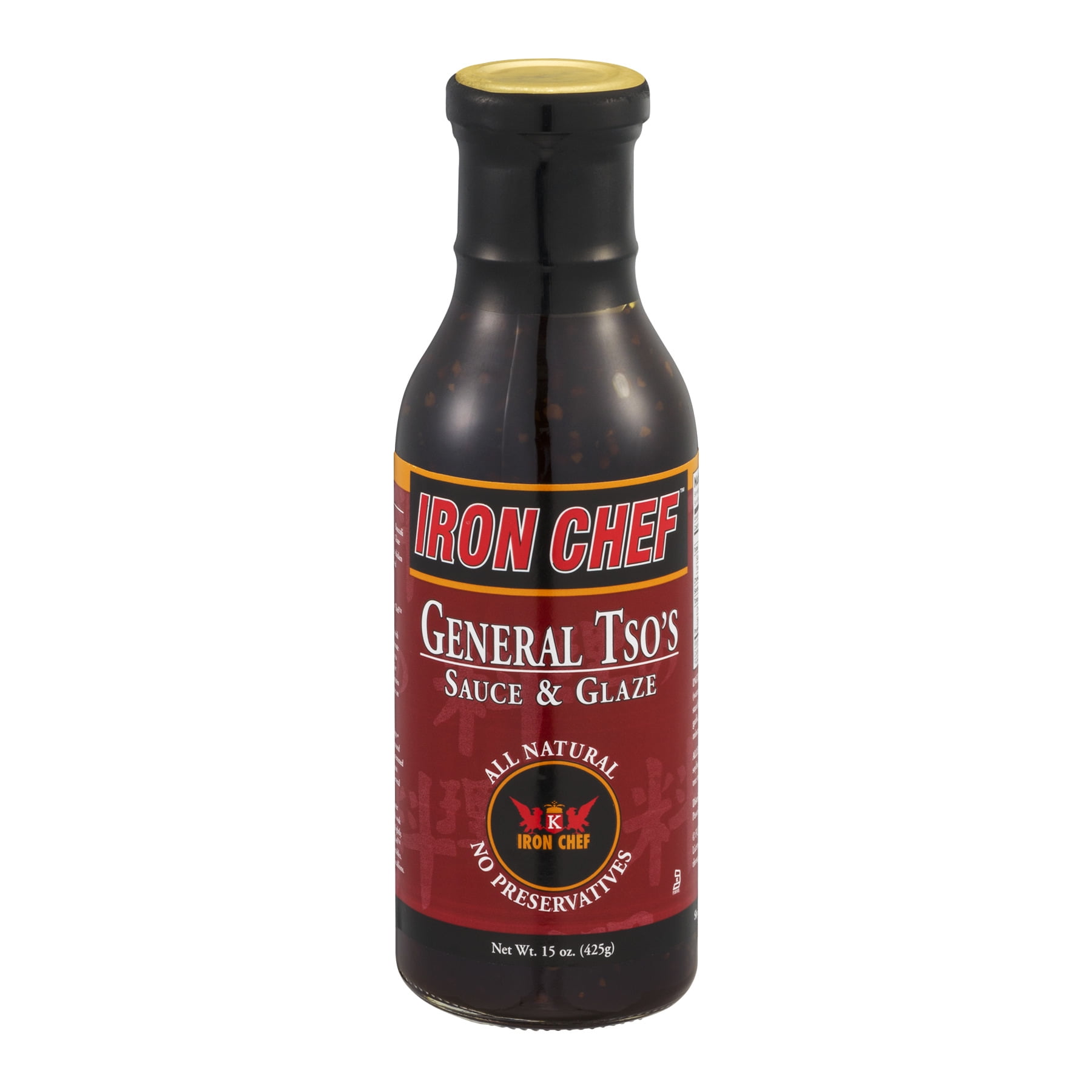 Iron Chef General Tso's Sauce Glaze 15 OZ, Spicy Sweet and Tangy Flavor ...