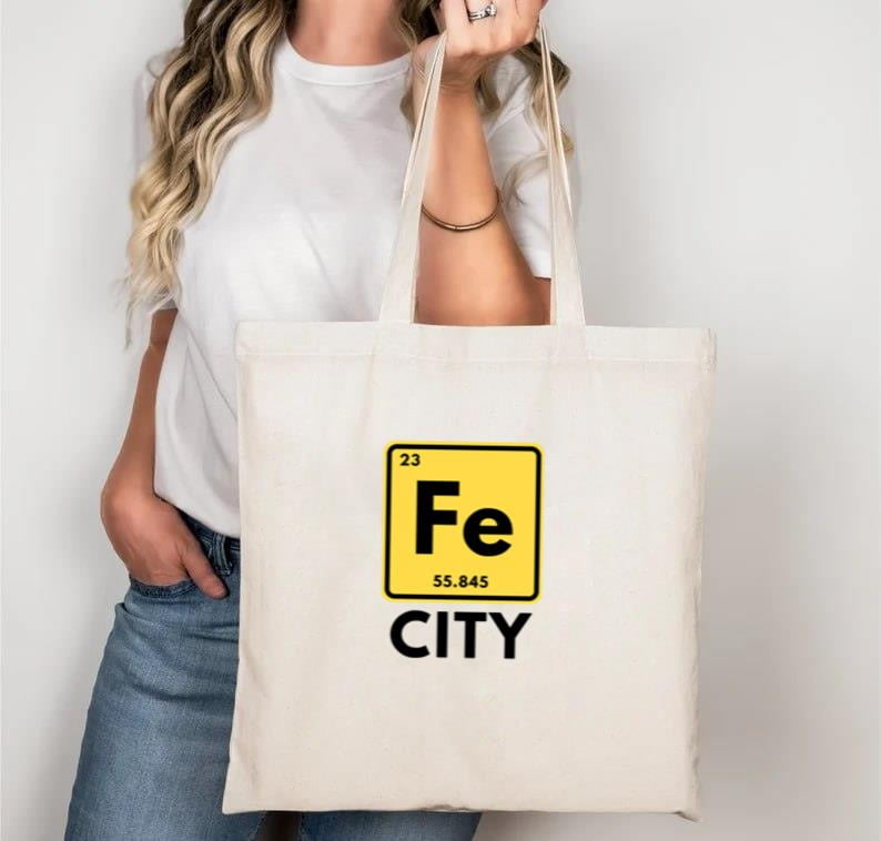 Iron City Periodic Table Nerdy STote Bagl Science Tote Bag - Walmart.com