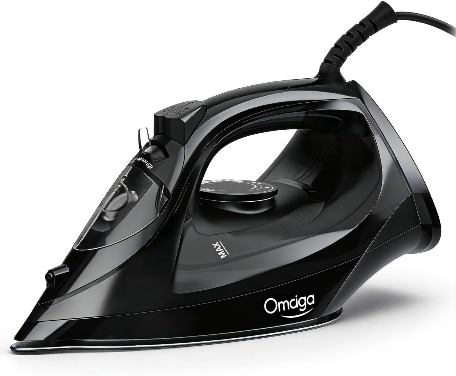 Iron for Clothes, 1500W Iron with Rapid Heating, Non-Stick Ceramic ...