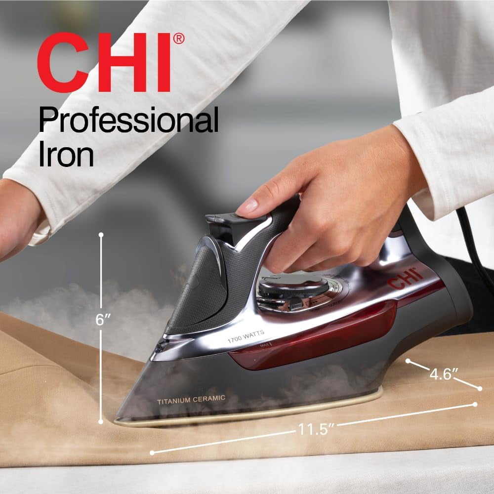 Iron for Clothes with 300+ Holes for Powerful Steam ing, Temperature ...