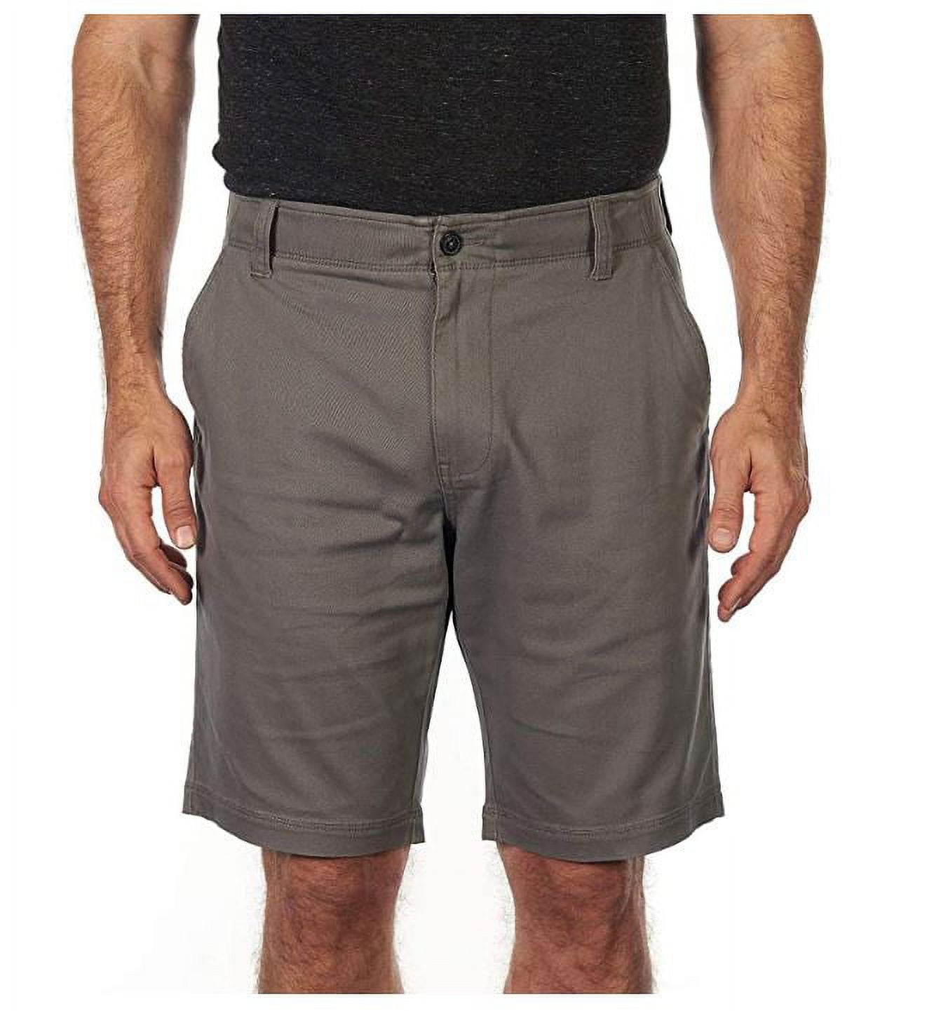 Iron Co Men's Bari Flat Front Shorts, Comfort Flex Waistband (Pelican ...