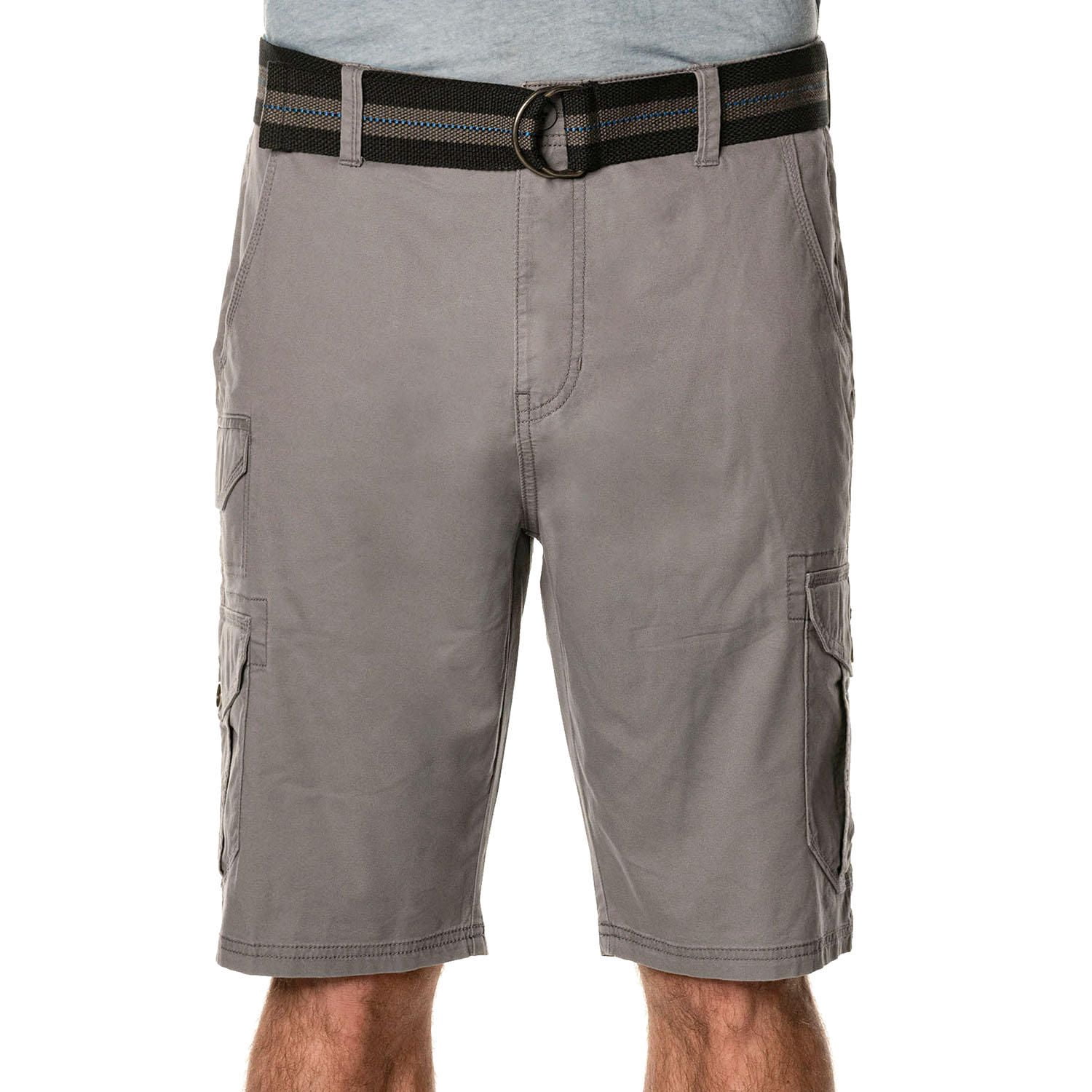Iron Co Men's Flex Waist D-Ring Belted Multiple Pocket Twill Cargo ...
