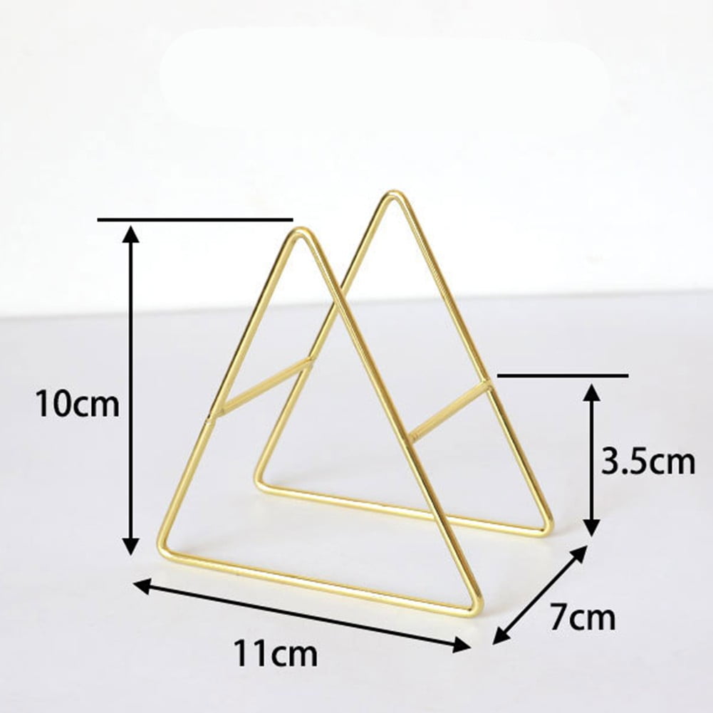 Iron Coaster Holder Stand for Square and Round Coasters, Gold and ...