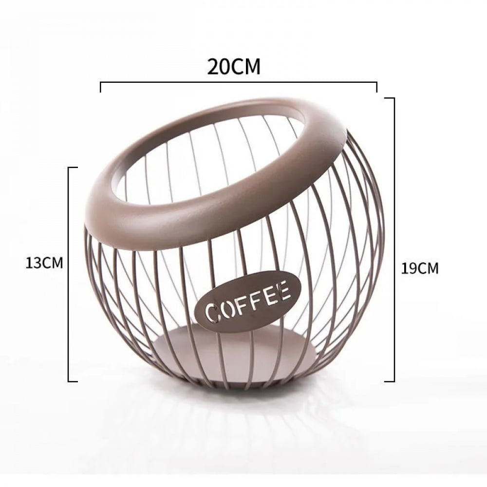 Iron Coffee Capsule Holder Fruit Snack Storage Rack Multifunctional ...