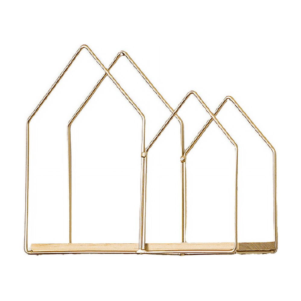 Iron Conjoined Hut Wall Shelf, Wall Basket Kitchen Wall Hanging ...