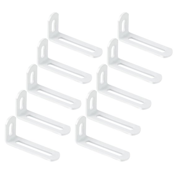 Iron Corner Brackets Set With Double Grooves Wall Mounting Brackets for ...