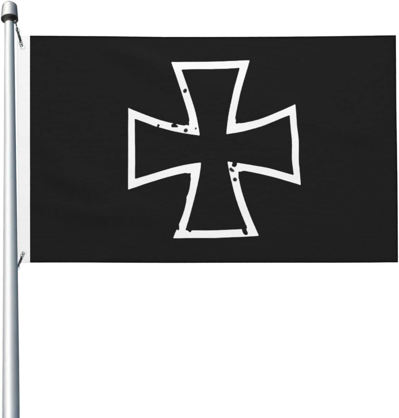 Iron Cross Flag 3x5 Ft Outdoor Decoration Banner Yard Flag With ...