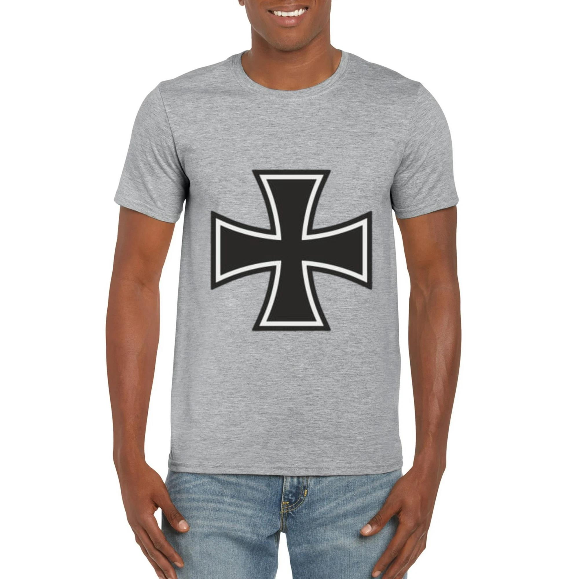 Iron Cross German Military Symbol WWI WWII History Medal T-Shirt, for ...