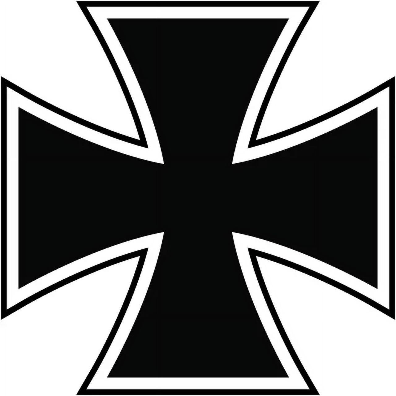 Iron Cross Sticker Phone Decal Water Bottle Stickers Car Decals, Laptop ...