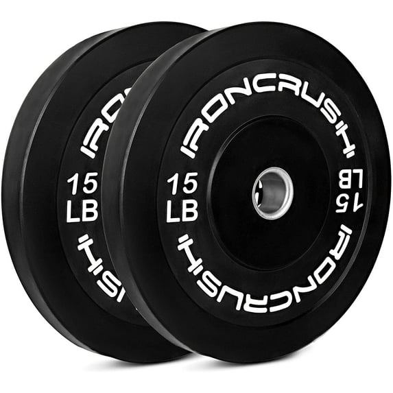Weight Plates, Rubber Bumper Plates, 2 Inch Steel Insert 45lb Bundle ...