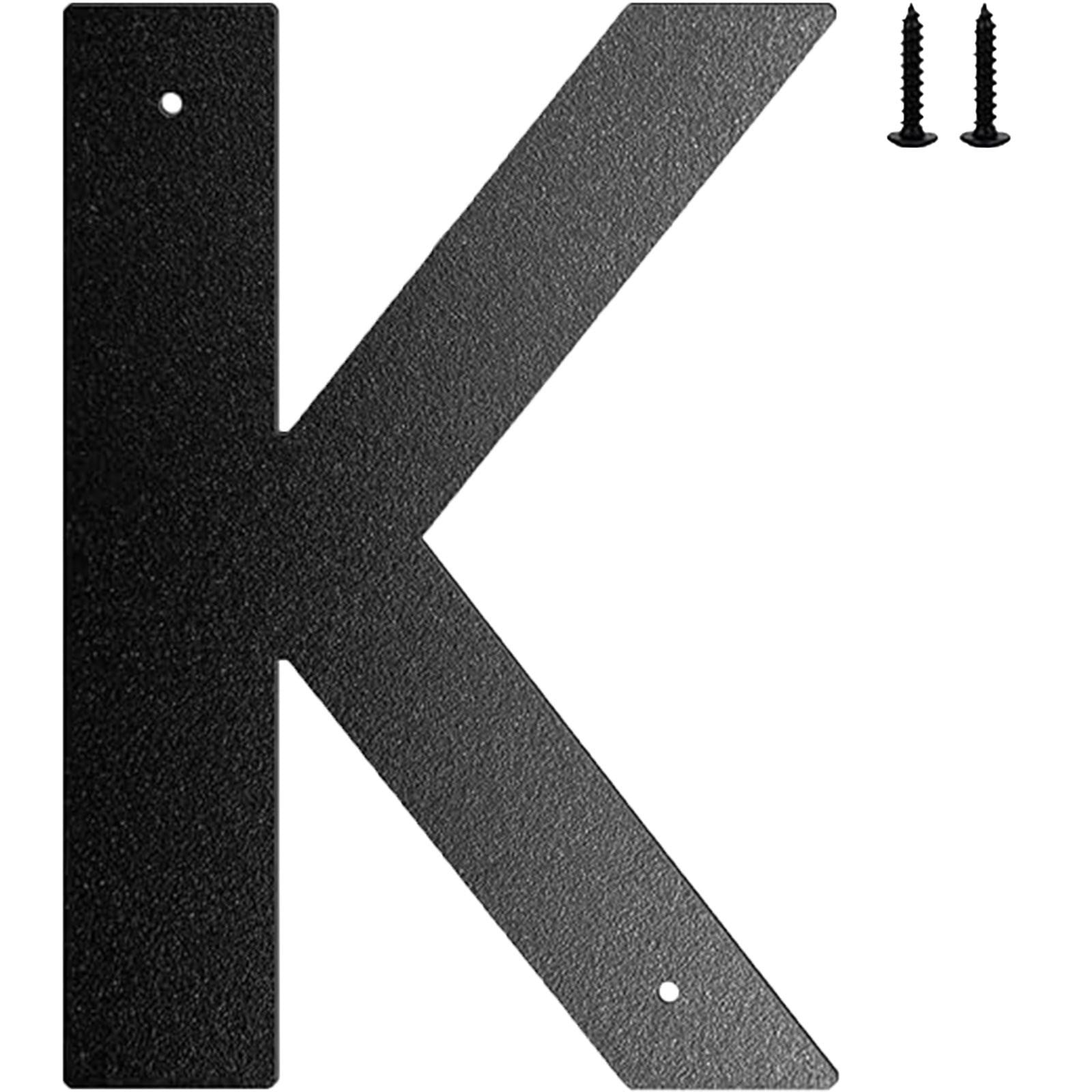 Iron Decorations 6-Inch Metal House Number, Modern Black Address ...