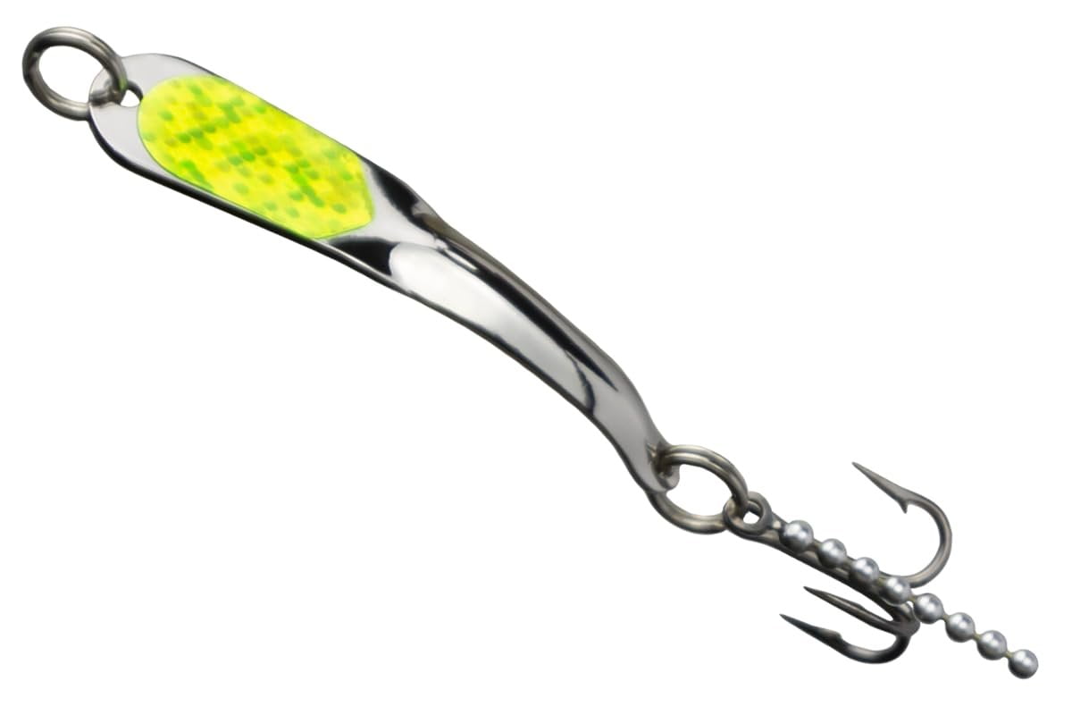 Iron Decoy Steely 1 Lure 1.5'', Silver/Chartreuse, 1/12 oz - Walmart.com