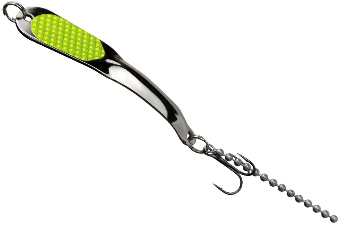 Iron Decoy Steely 2 Lure 2'', Silver/Chartreuse, 1/10 oz - Walmart.com