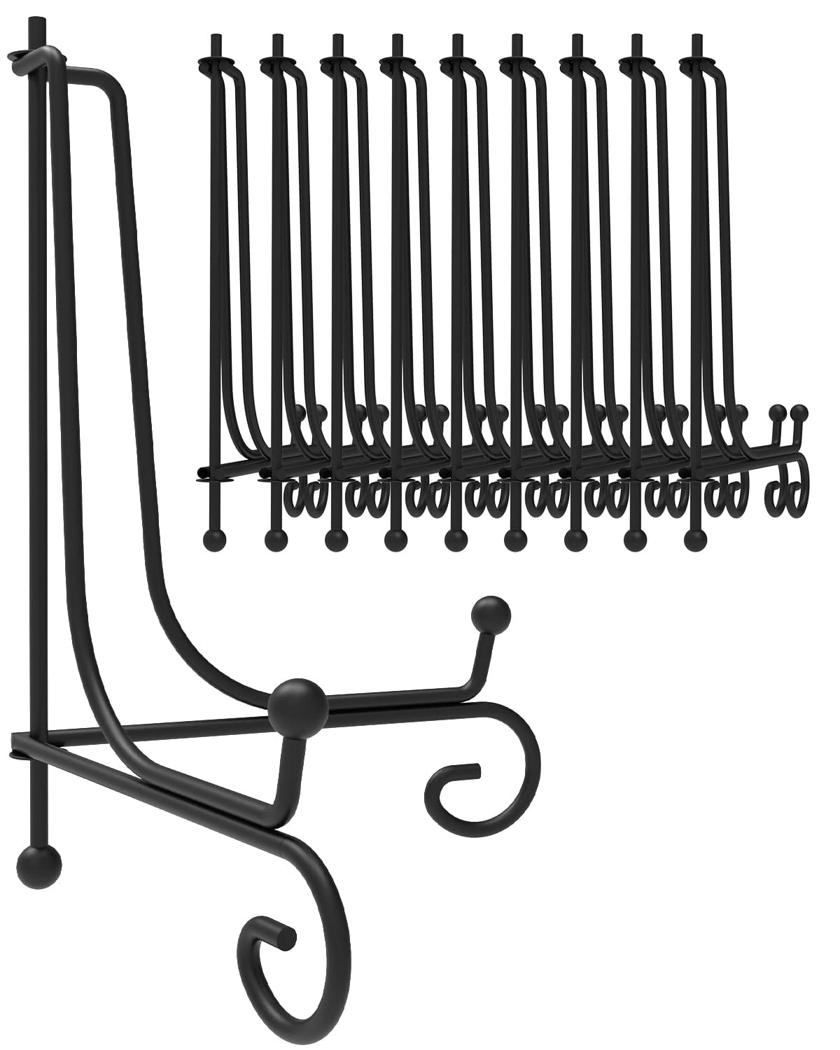 Iron Display Stand 10 HMF23 Packs, 10 Inches Plate Picture Photo Stand ...